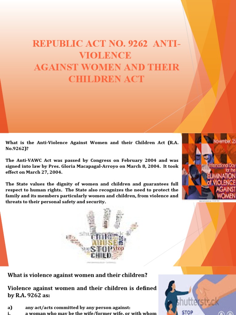 VAWC | PDF | Restraining Order | Domestic Violence