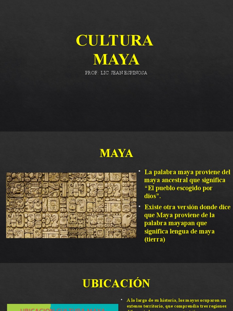 Significado y Origen de la Cultura Maya | PDF | Civilización maya