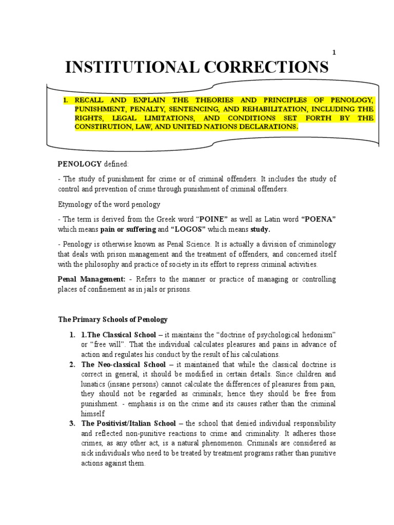 Area-6 - Correctional Administration | PDF | Prison | Punishments