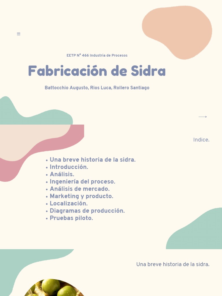 Sidra 1 | Descargar gratis PDF | Sidra | Fermentación