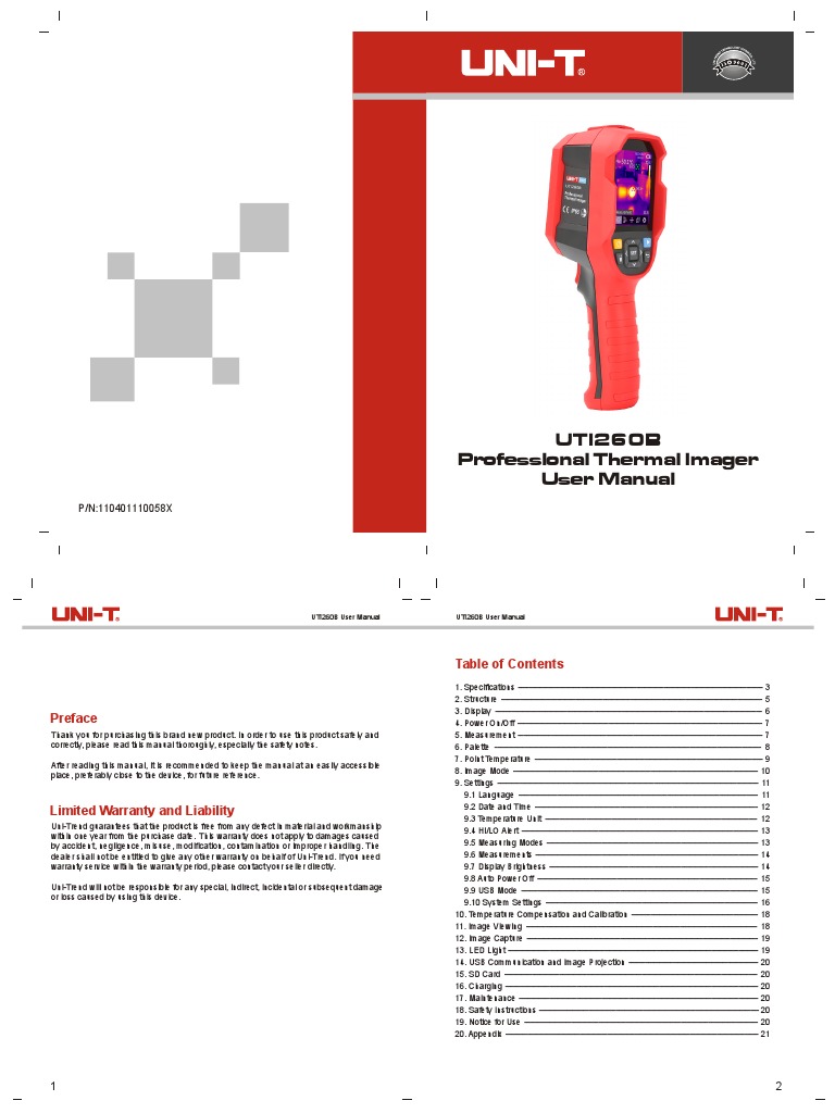UTi 260 B | PDF | Usb | Menu (Computing)