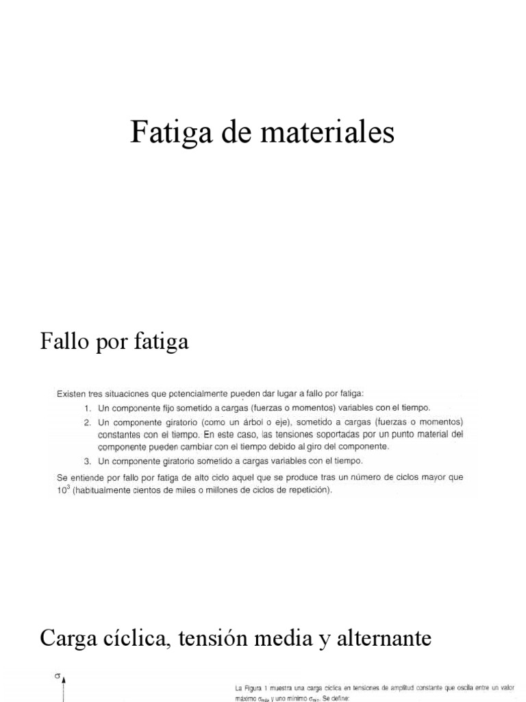 Fatiga de Materiales | PDF