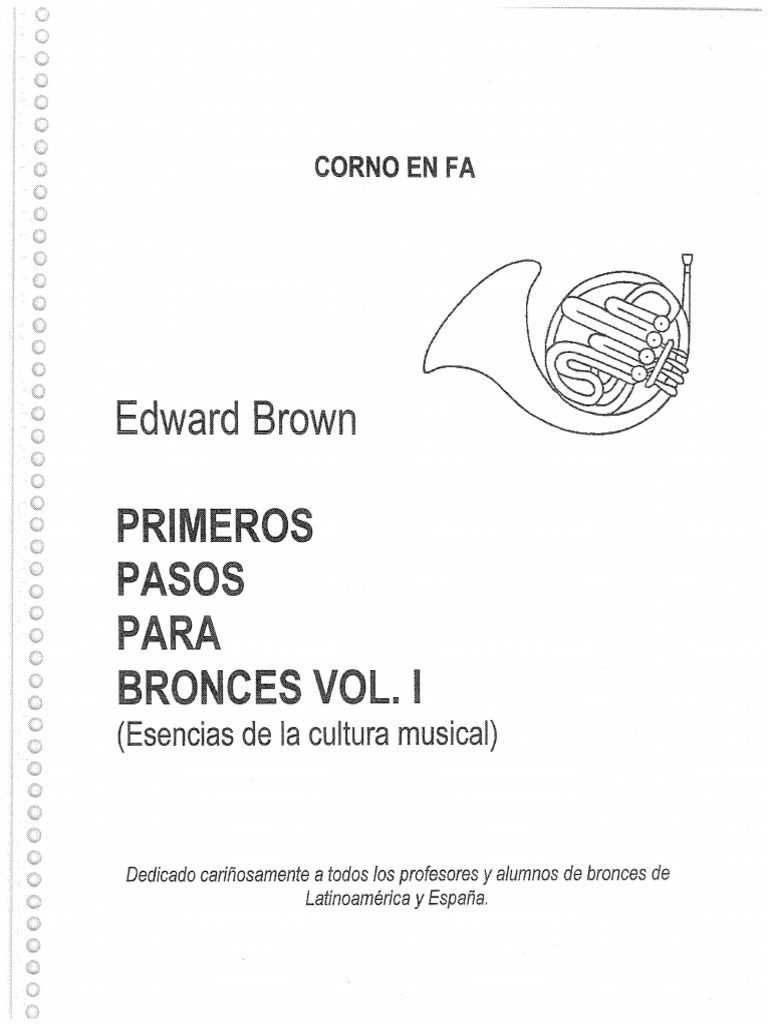 Corno en Fa Primeros Pasos para Bronces Edward Brown | PDF