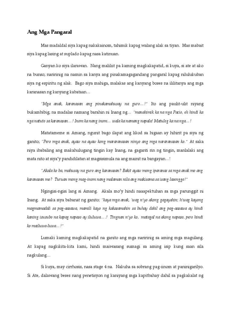 Ang Mga Pangaral | PDF