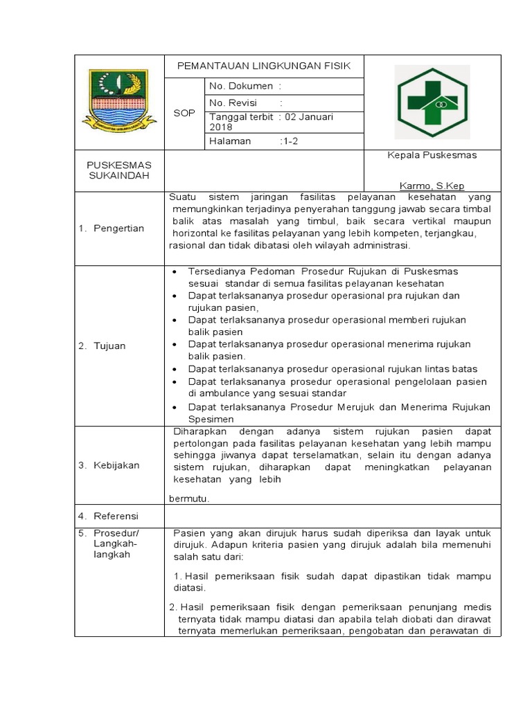 Sop Rujukan Ponek | PDF