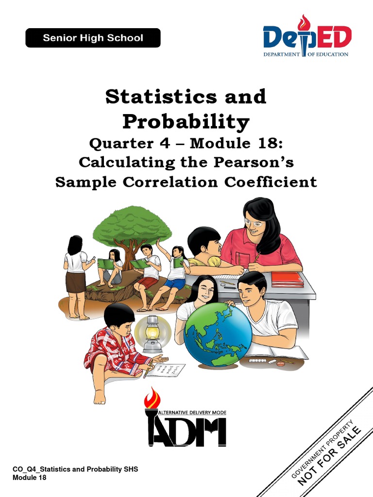 Statistics and Probability - q4 - Mod18 - Pearson Sample Correlation ...