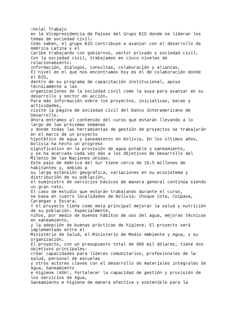 Introduccion Flavia Milano-Es | PDF | Banco Interamericano de ...