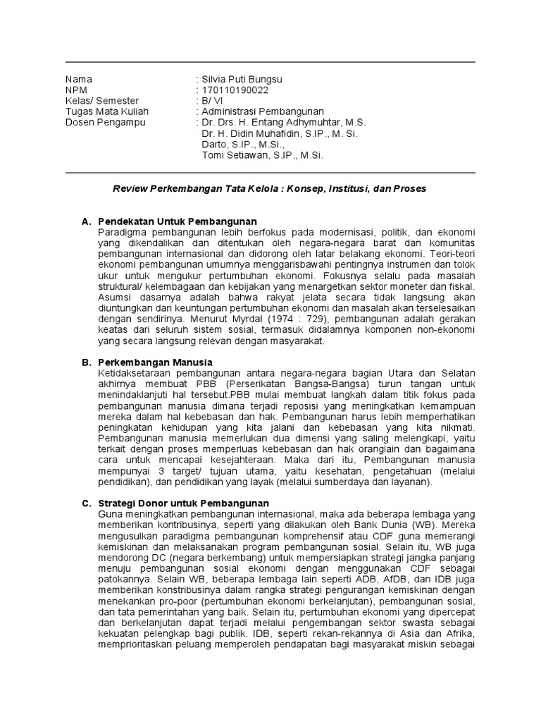 Silvia Puti Bungsu - Tugas Review Adpem 1 | PDF