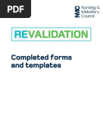 NMC Revalidation Forms and Examples | PDF | Nursing | Midwife