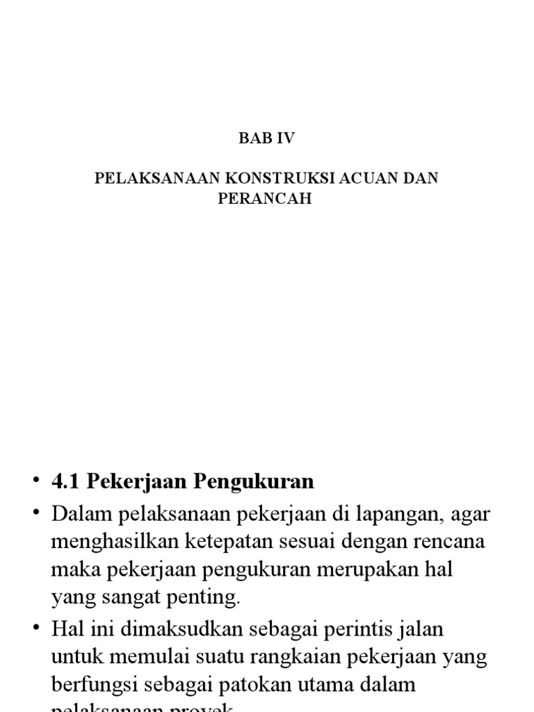 Pelaksanaan Konstruksi Acuan Dan Perancah | PDF | Griya & Taman ...