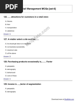 Retail-Management Solved MCQs (Set-1) | PDF | Retail | Sales
