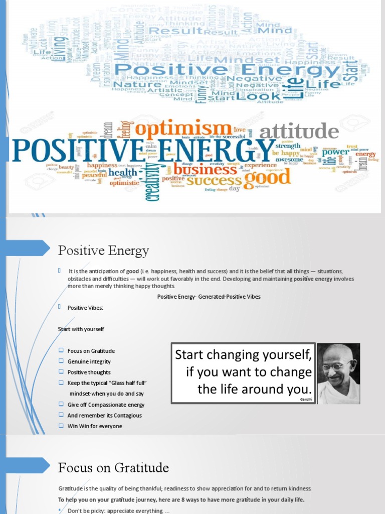 Positive Energy | PDF | Gratitude | Positive Psychology