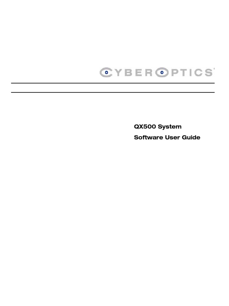 QX500 Software User Guide | PDF | Window (Computing) | Computer File