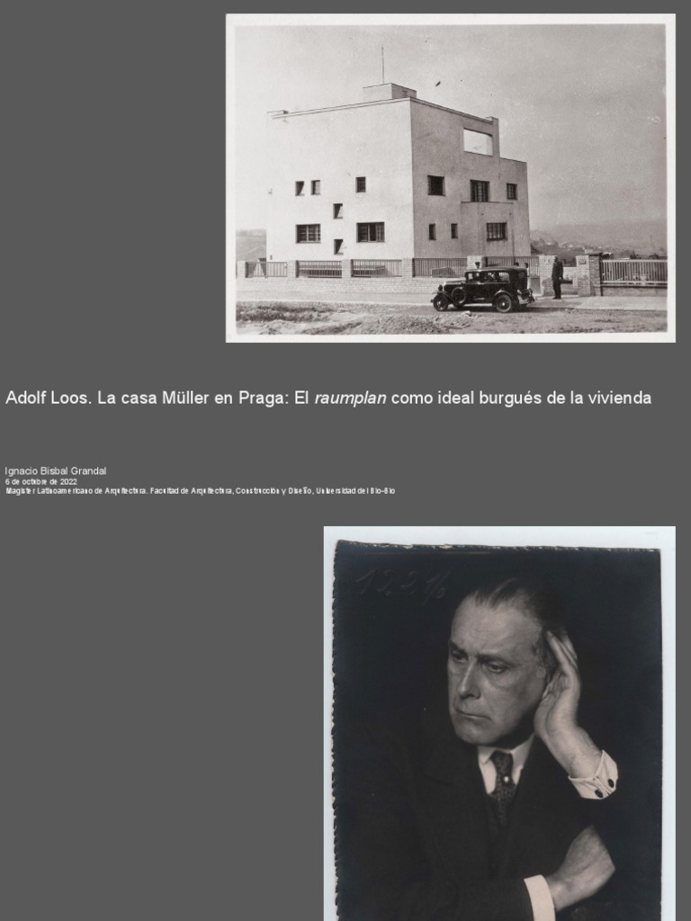 Müller Villa - Loos - Bisbal MLA | PDF