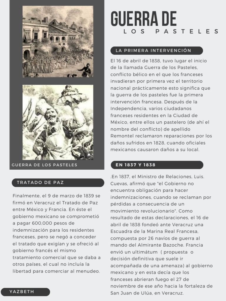 Resumen de la Guerra de los Pasteles | PDF | Guerra | Operaciones militares