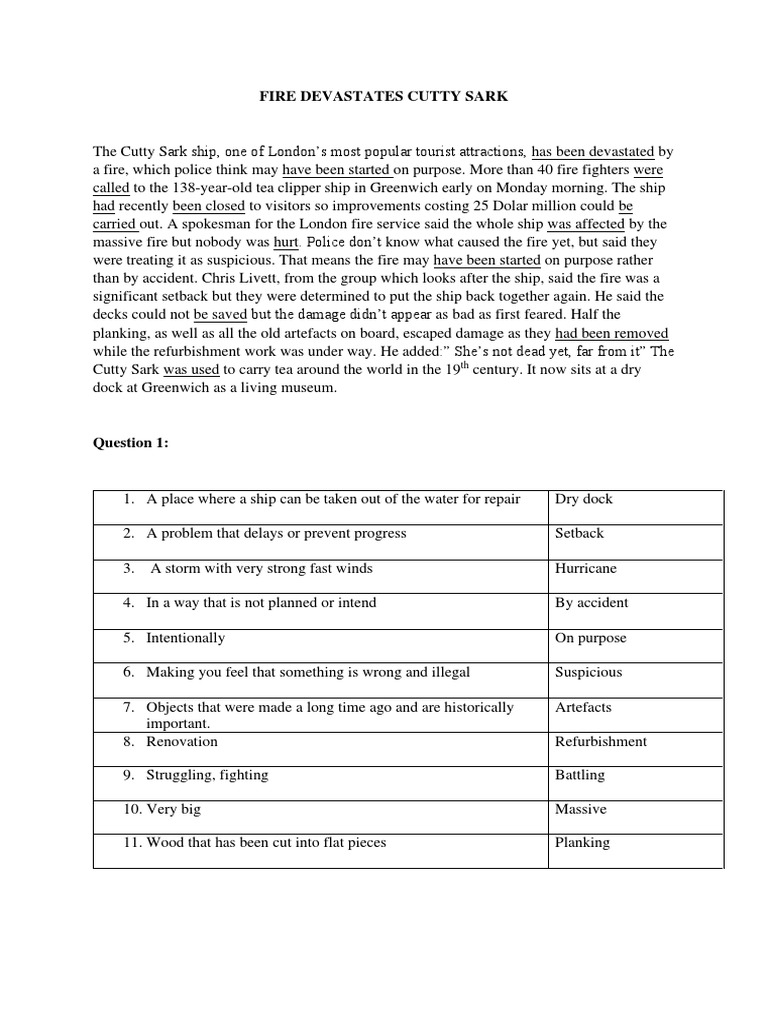 Fire Devastates Cutty Sark | PDF