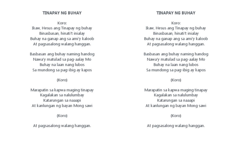Tinapay NG Buhay | PDF
