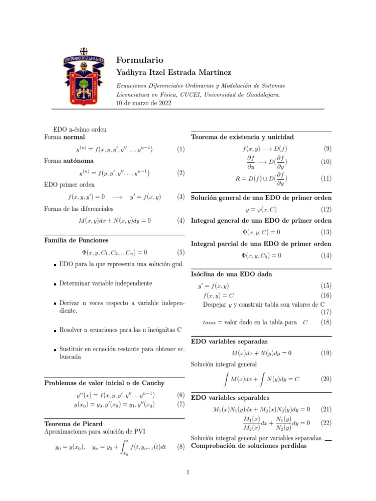 EDO Formulario | PDF