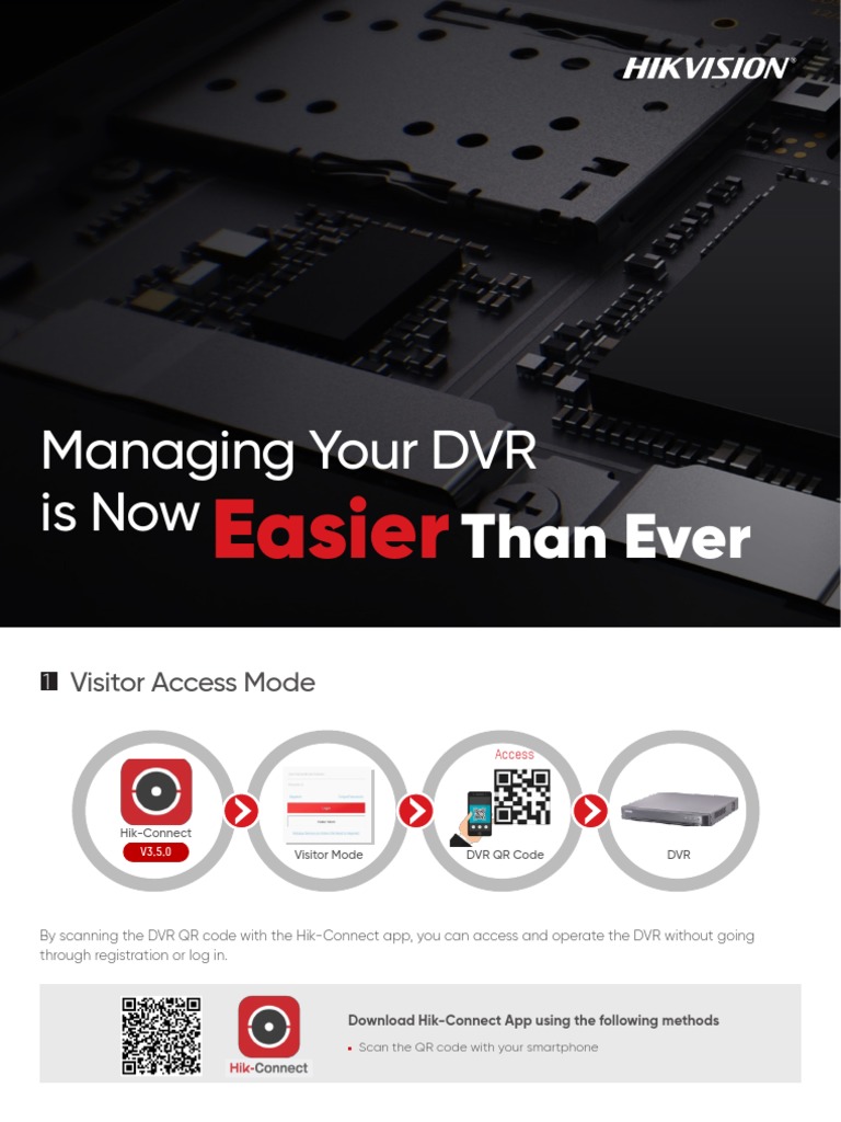 DVR Easy Operation Flyer | PDF | Qr Code | Graphical User Interfaces