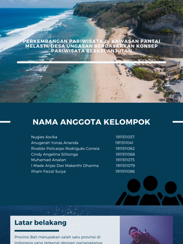 Kapita Selekta - Perkembangan Pariwisata Pantai Melasti - PPT | PDF