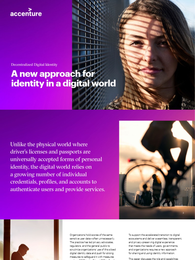 Accenture Decentralize Digital Identity | PDF | Authentication | Credential