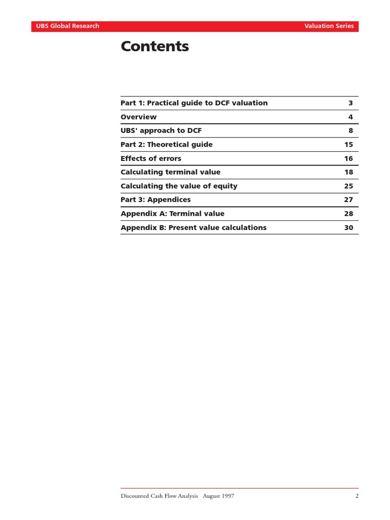 DCF Valuation Guide for Analysts | PDF