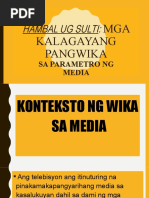 WEEK 1 Wika Sa Panayam at Balita Sa Radyo at Telebisyon | PDF