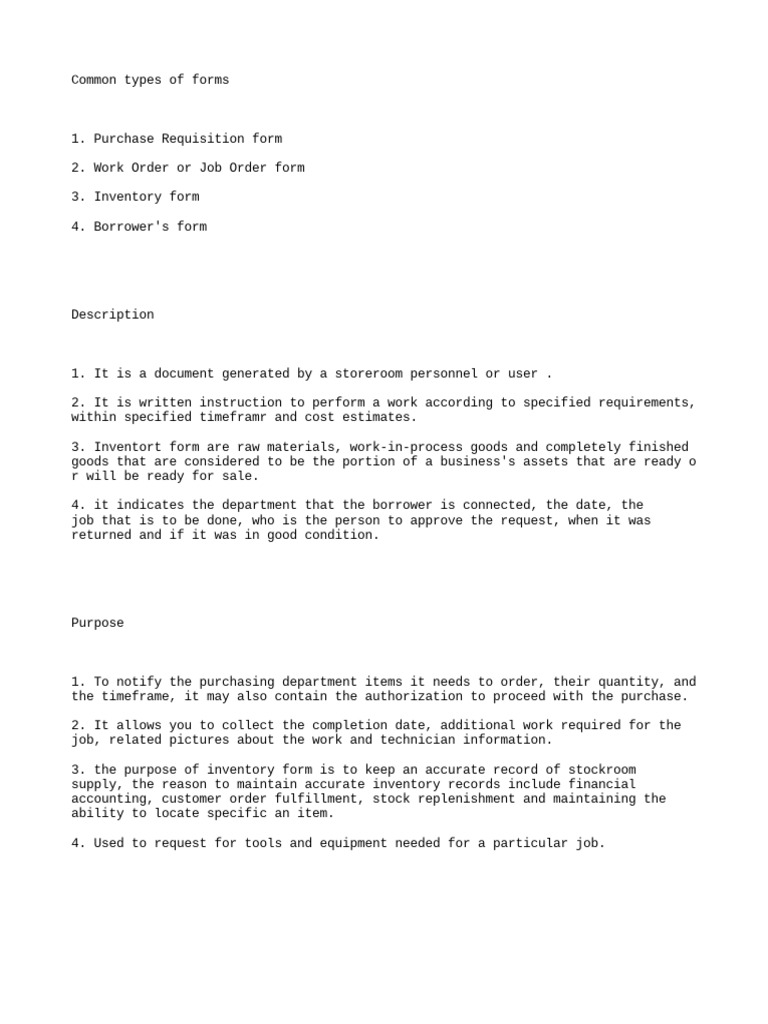 Common Business Forms and Their Uses: A Guide to Purchase Requisitions ...