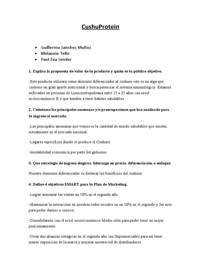 Cushuro: Snack Saludable Innovador | PDF