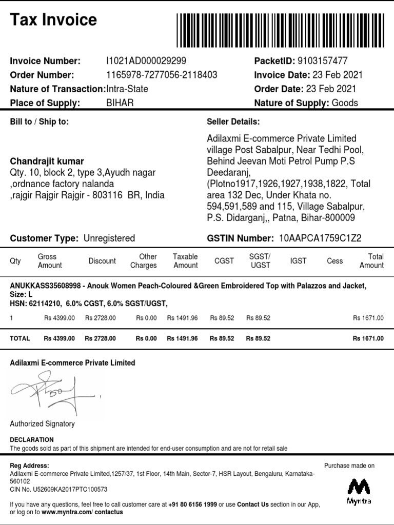 Suit Invoice - 2 | PDF | Public Finance | Government