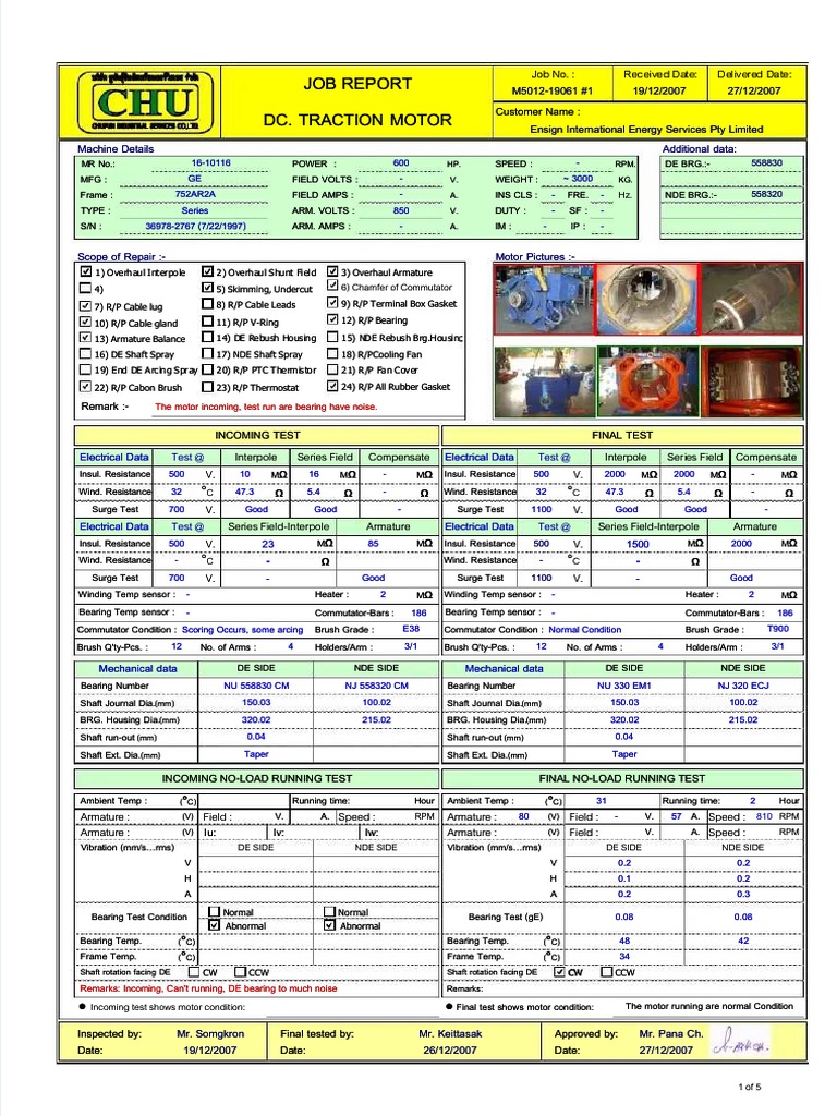 Final Test Report - Compress | PDF | Electric Motor | Electrodynamics