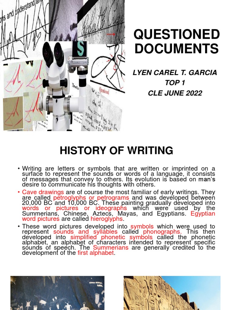 Questioned Documents | PDF | Pen | Ink