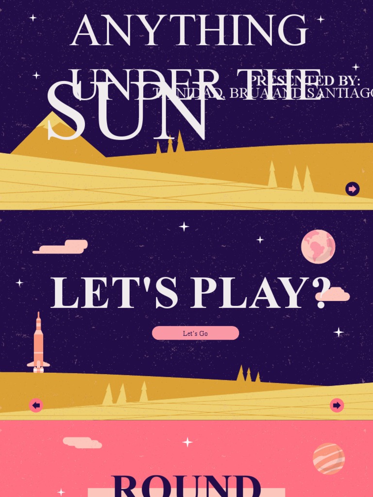 Under The Sun Questions | PDF