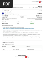 Indigo Boarding Pass Sample | PDF