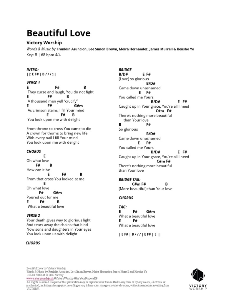Beautiful Love For Your Purpose Victory Worship | PDF