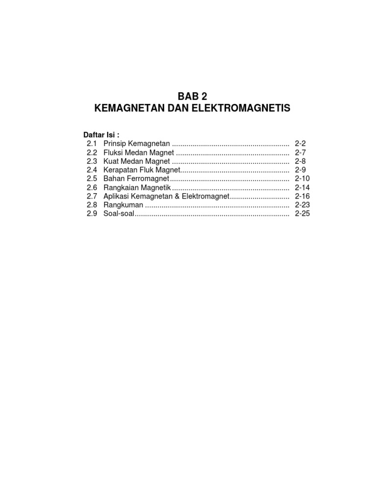 Panduan Kemagnetan & Elektromagnetik | PDF | Metode & Bahan Ajar ...