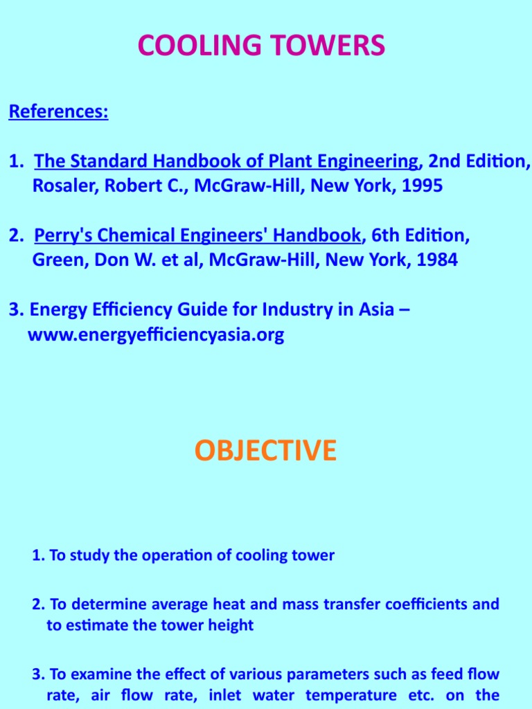 Cooling Towers | PDF | Enthalpy | Heat Transfer