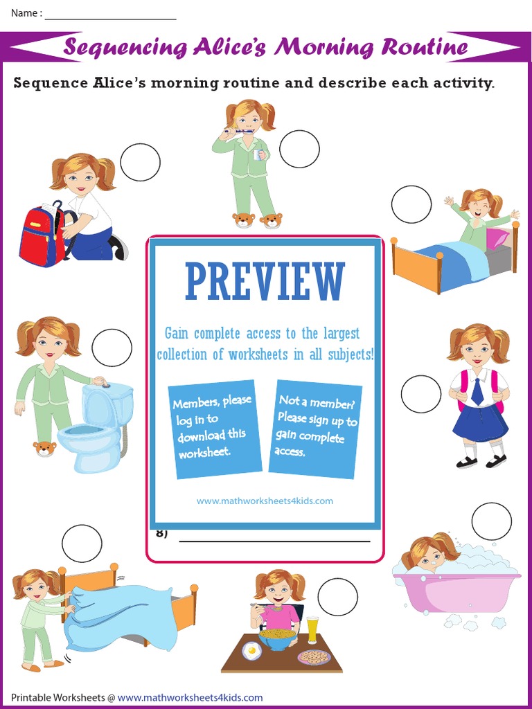 Alice Morning Routine | PDF