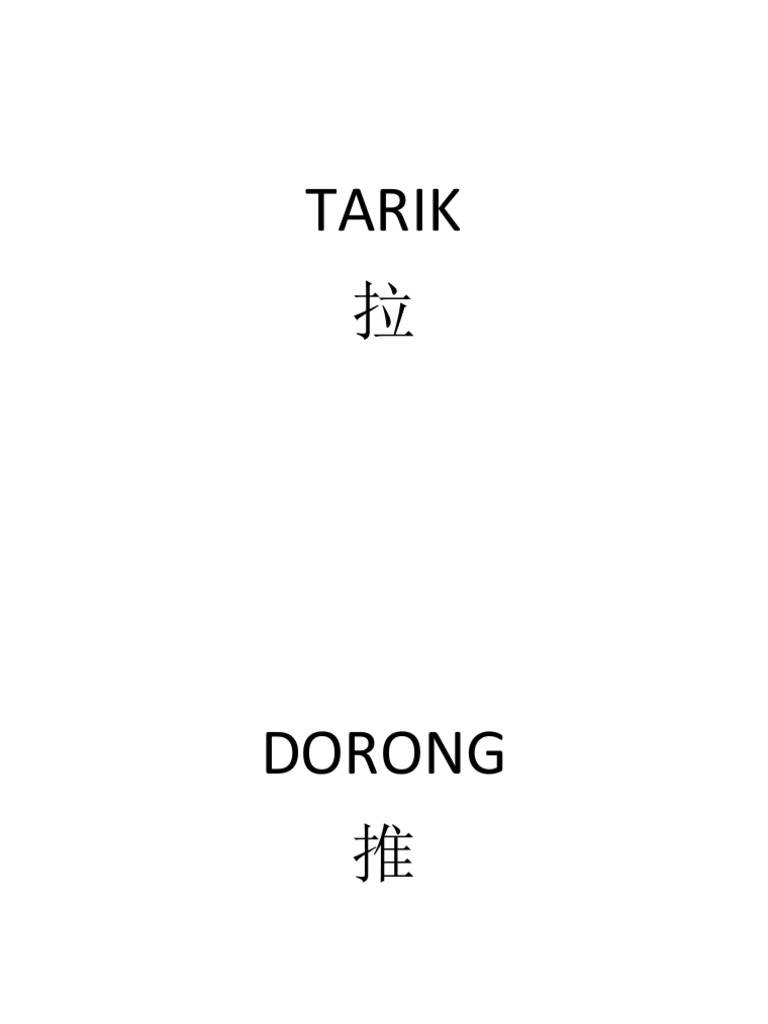Sign Pintu (Tarik Dorong) | PDF
