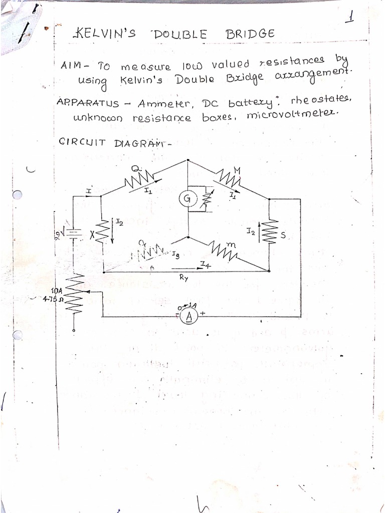 Kelvin Double Bridge | PDF