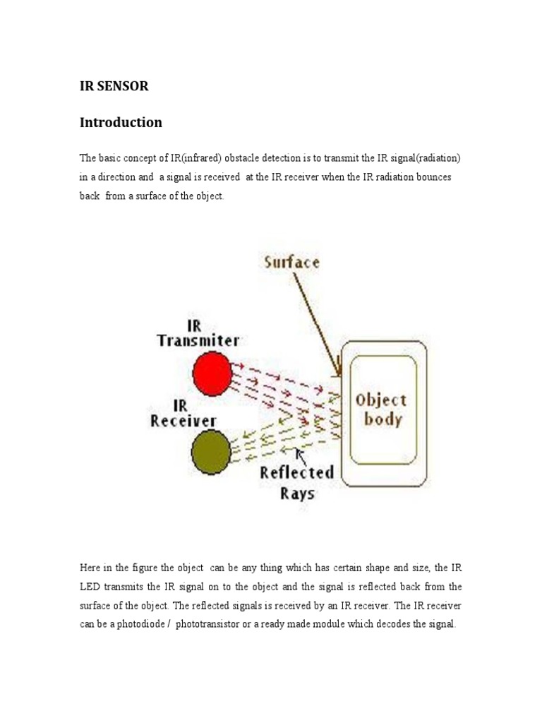 IR Sensor | PDF | Infrared | Light Emitting Diode