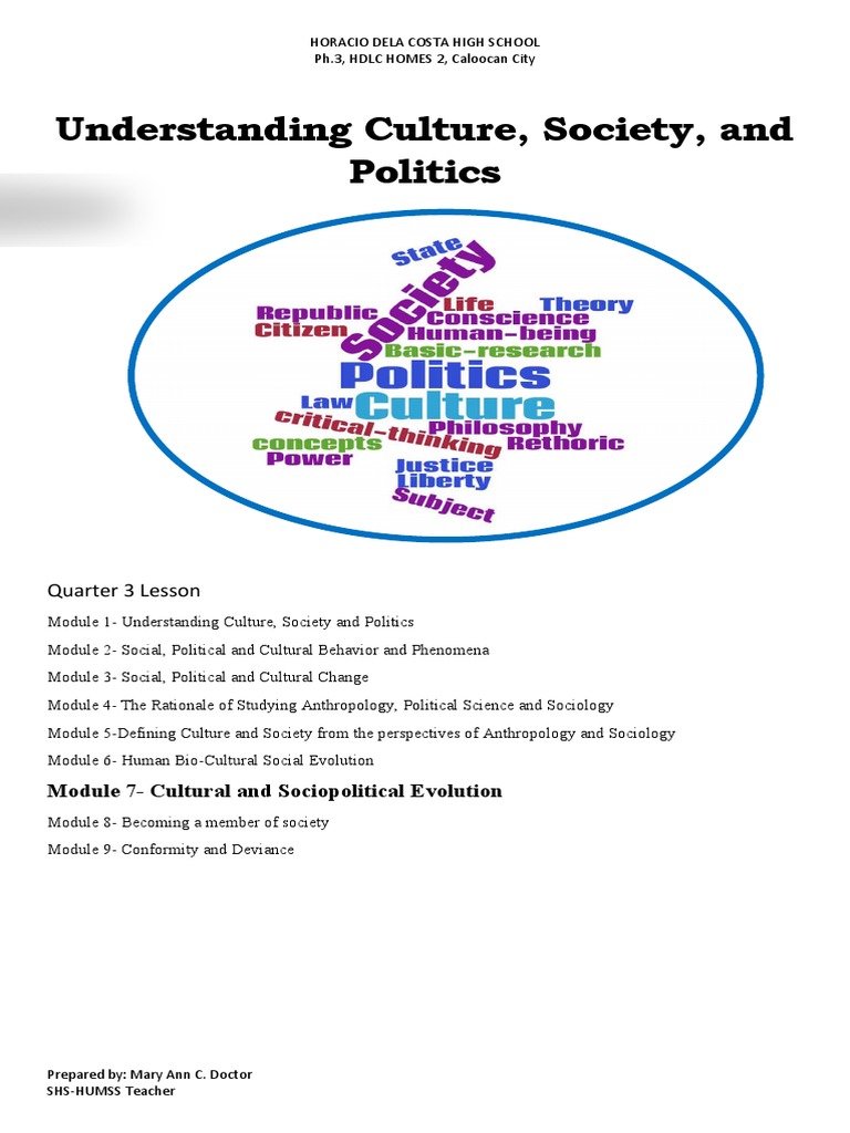 Cultural and Sociopolitical Evolution | PDF