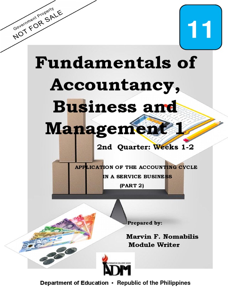 FABM 1 Q2 Weeks 1 2 | PDF | Debits And Credits | Depreciation