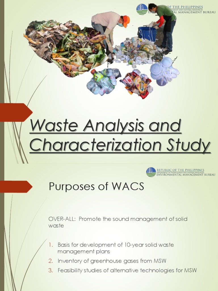 Topic 3a Waste Analysis and Characterization Study Ver0501 | PDF | Waste Management | Municipal ...