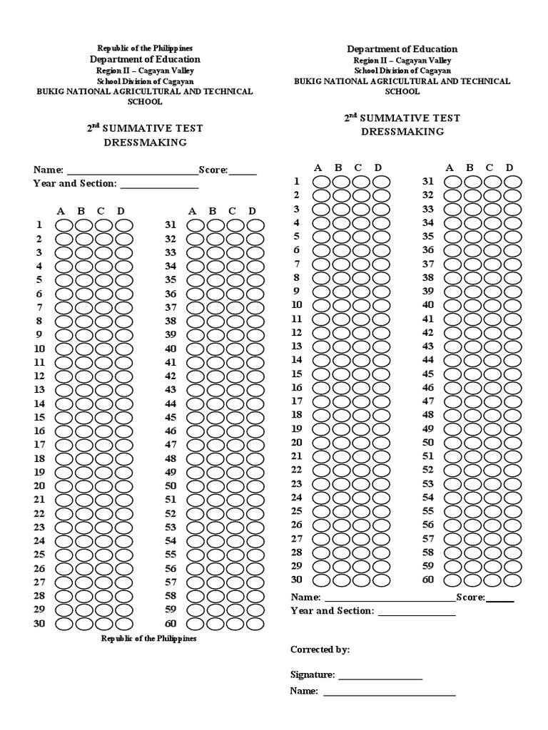 Shading Answer Sheet | PDF | Philippines | Government Shading Answer Sheet | PDF | Philippines | Government