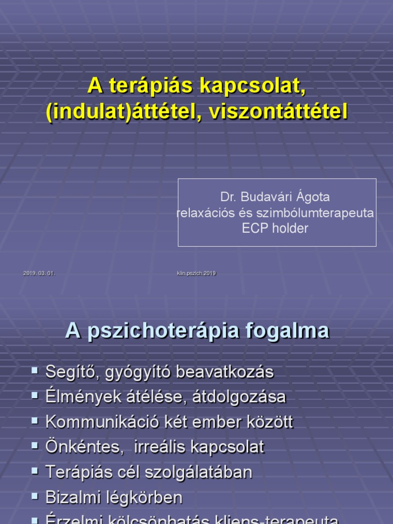 Terápiás Kapcs Áttétel V.átt14 - Budavári Ágota | PDF