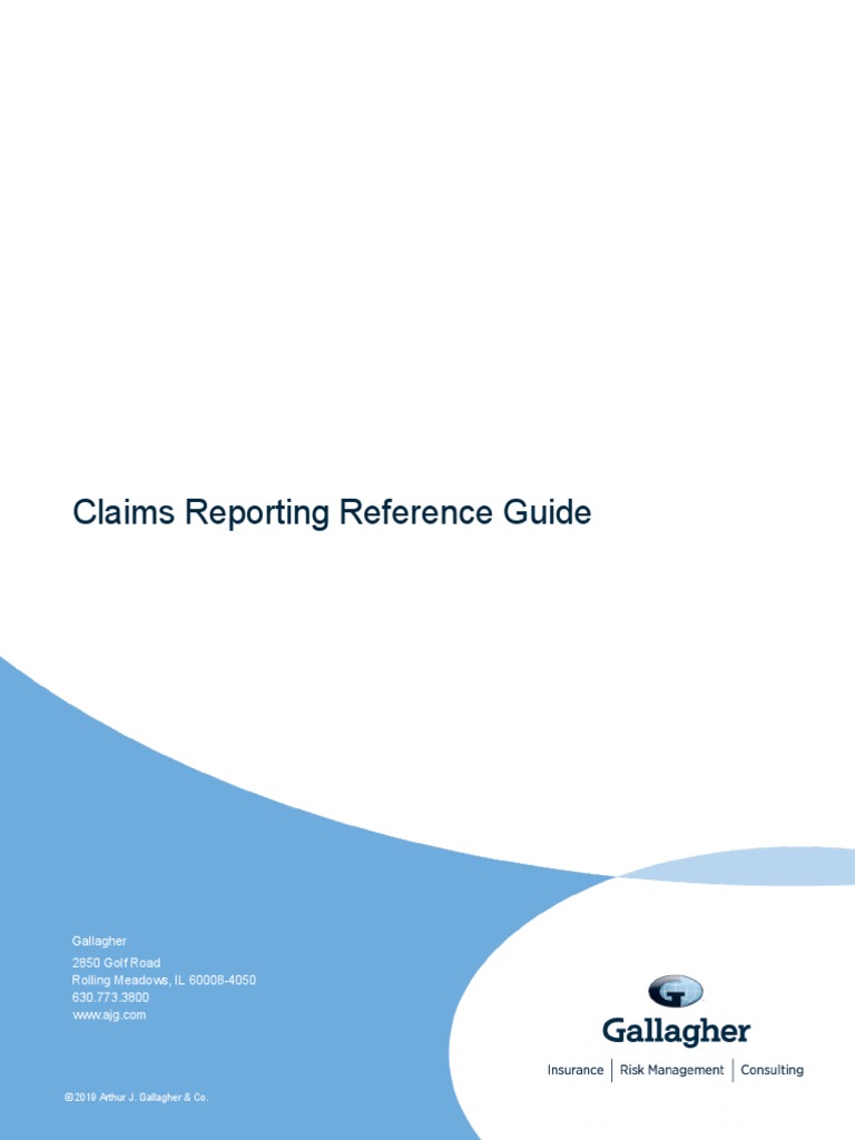 Claims Reporting Reference Guide | PDF | Liability Insurance | Insurance