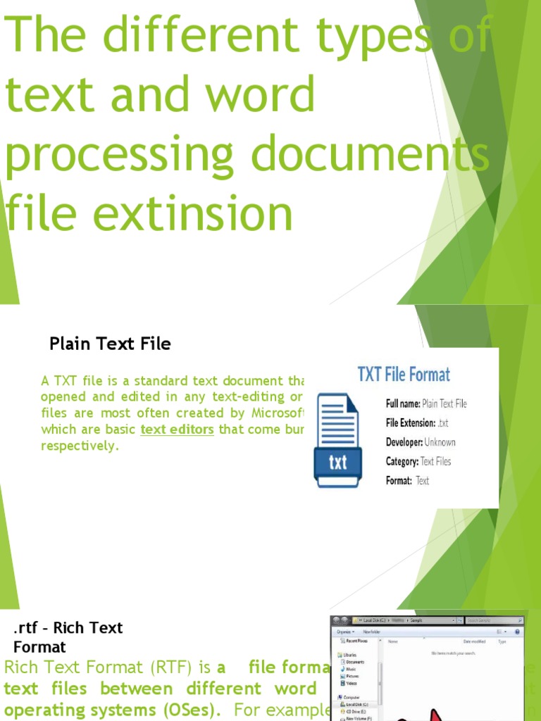 The Different Types of Text and Word Processing | PDF