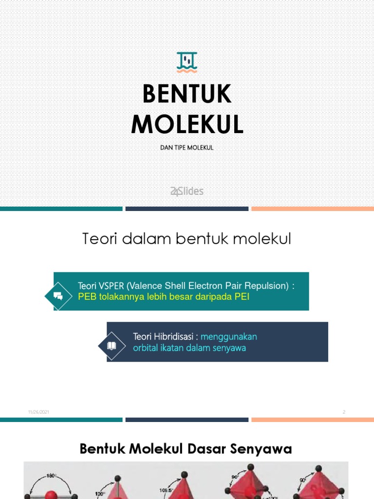 Bentuk dan Tipe Molekul dalam VSPER | PDF | Sains & Matematika