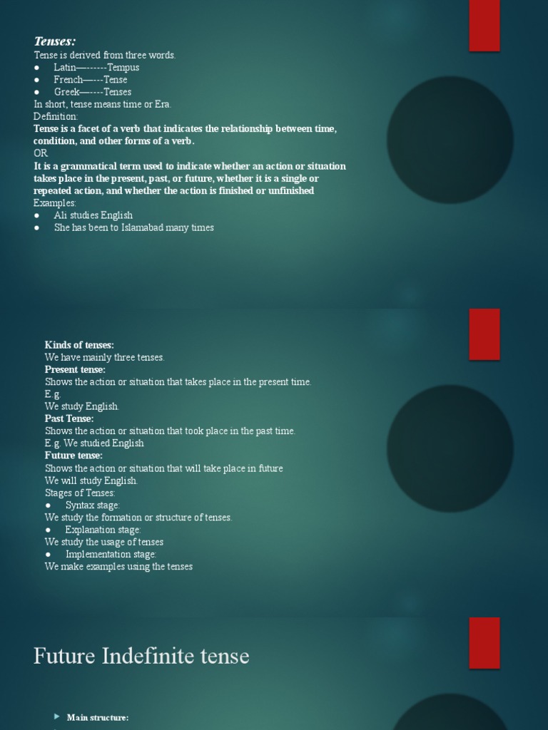 Presentation Future Tense | PDF | Grammatical Tense | English Language